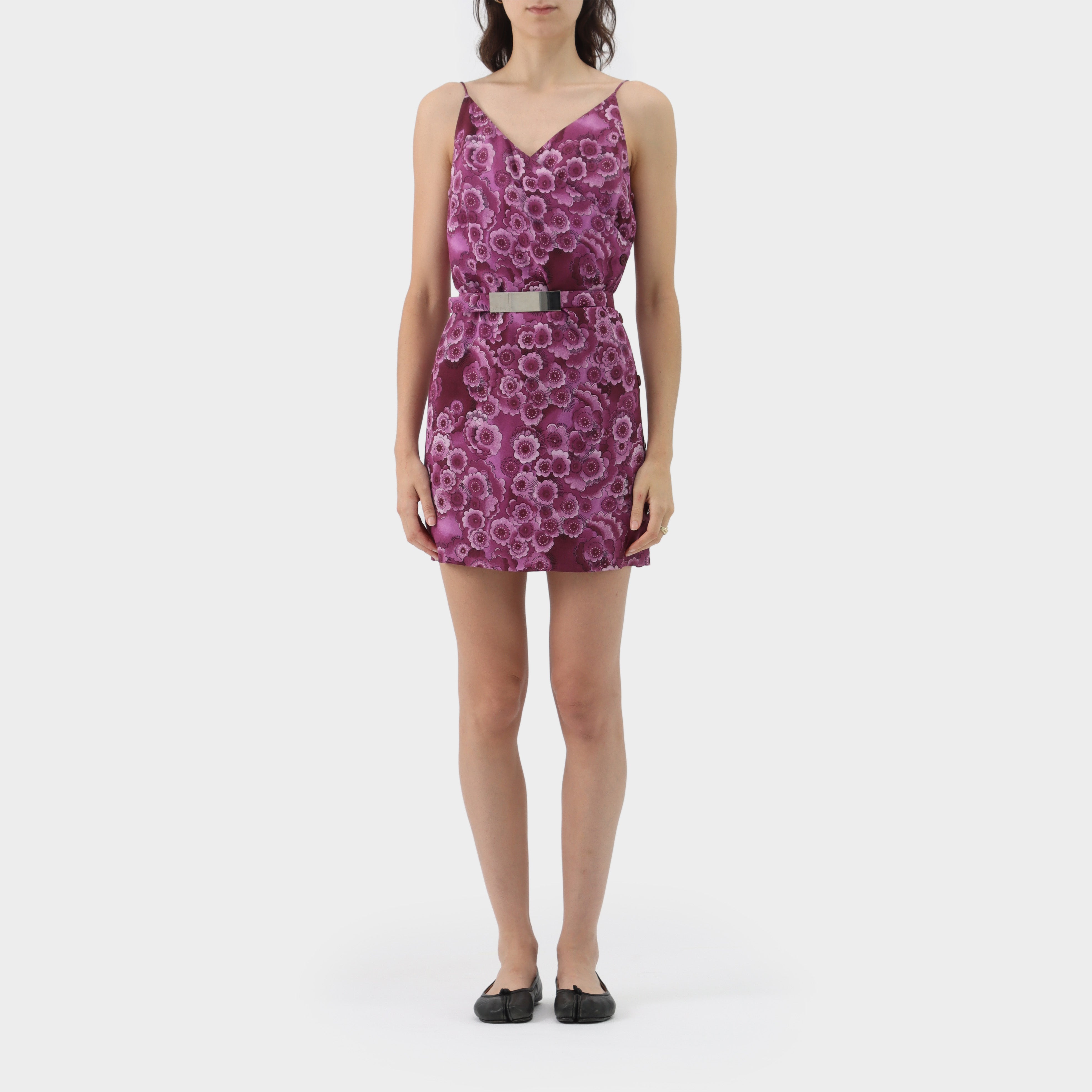 Celine Floral Belted Mini Dress – Shop Bruce