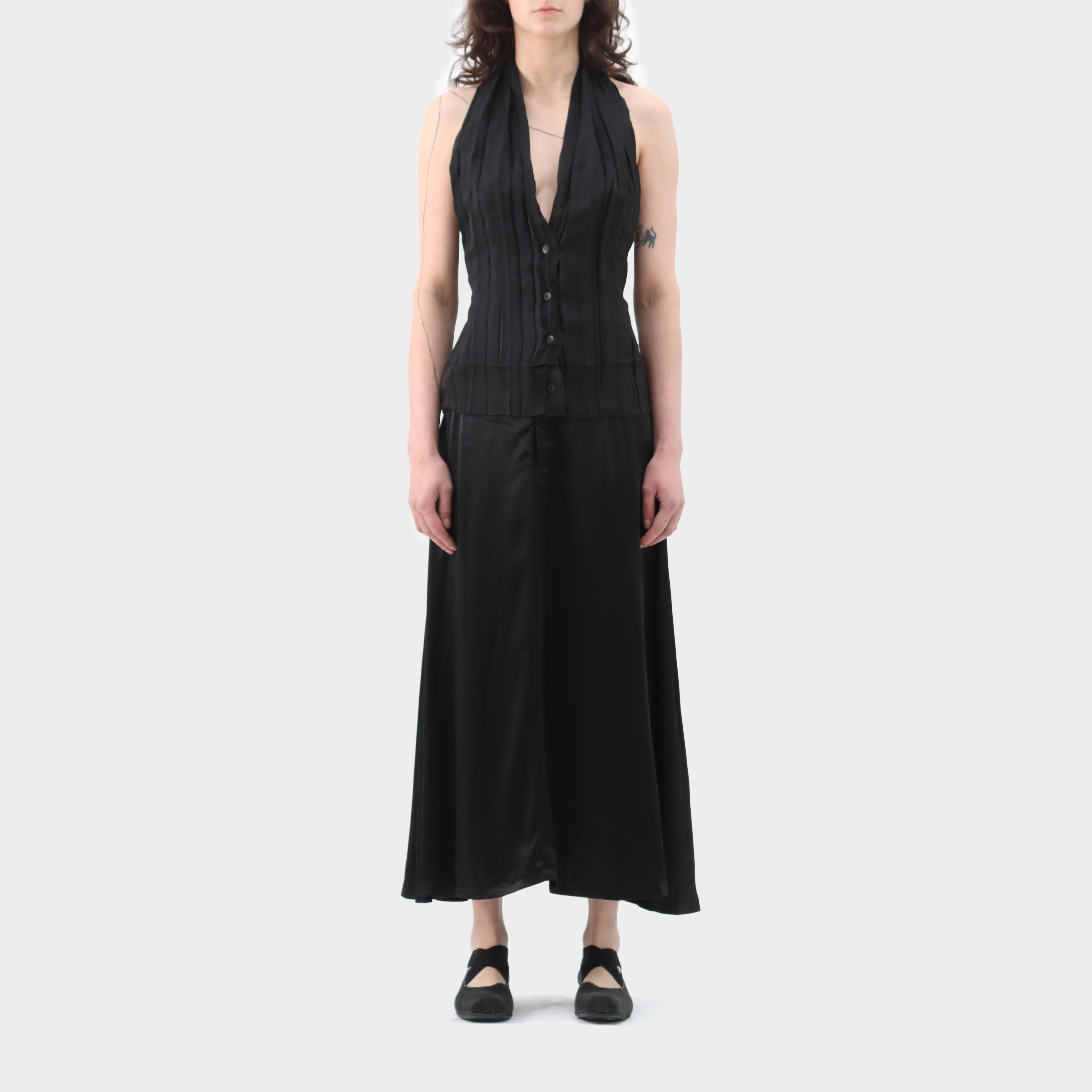 Issey Miyake Pleated Halter Neck Waistcoat – Shop Bruce