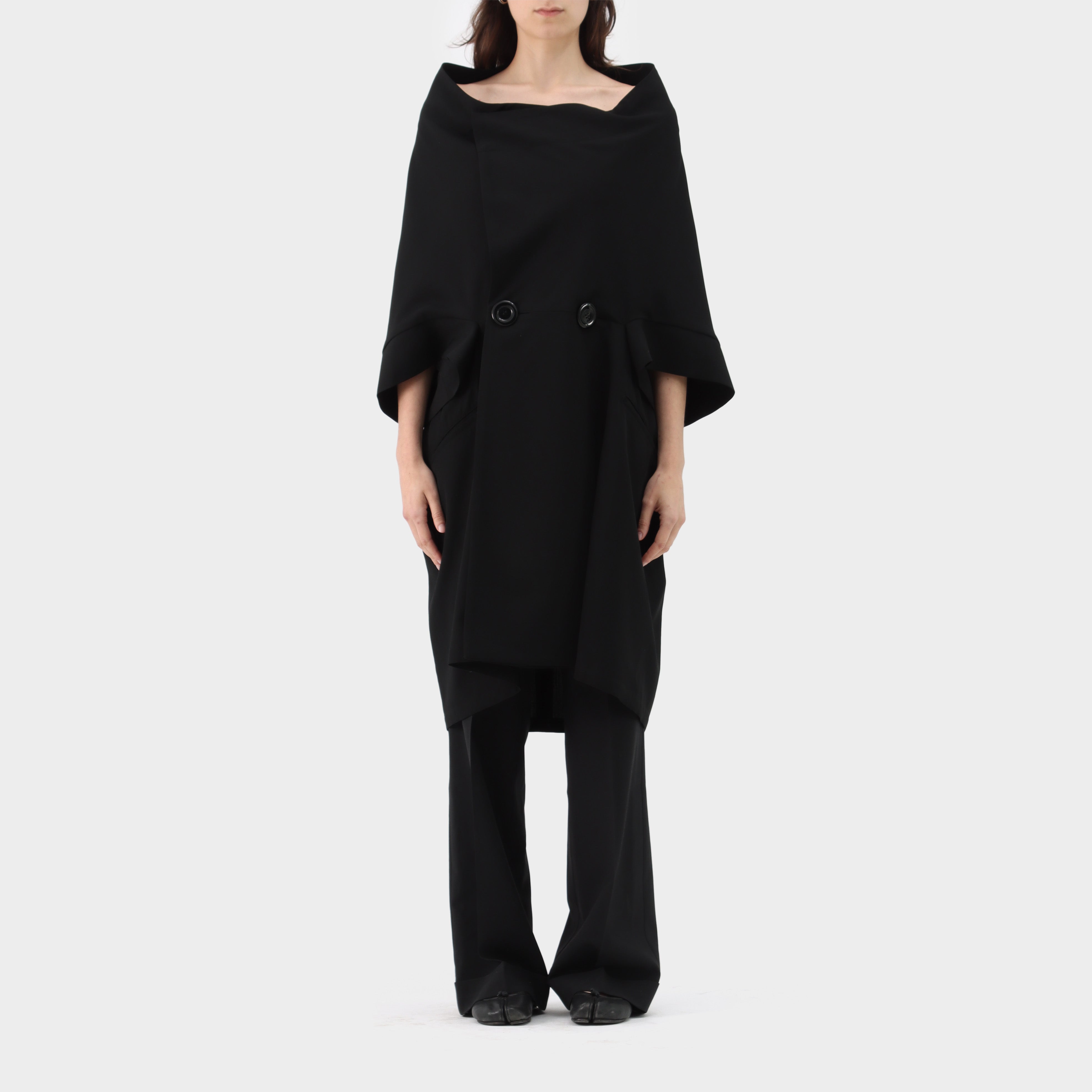 Limi Feu Wool Trench Poncho Dress – Shop Bruce
