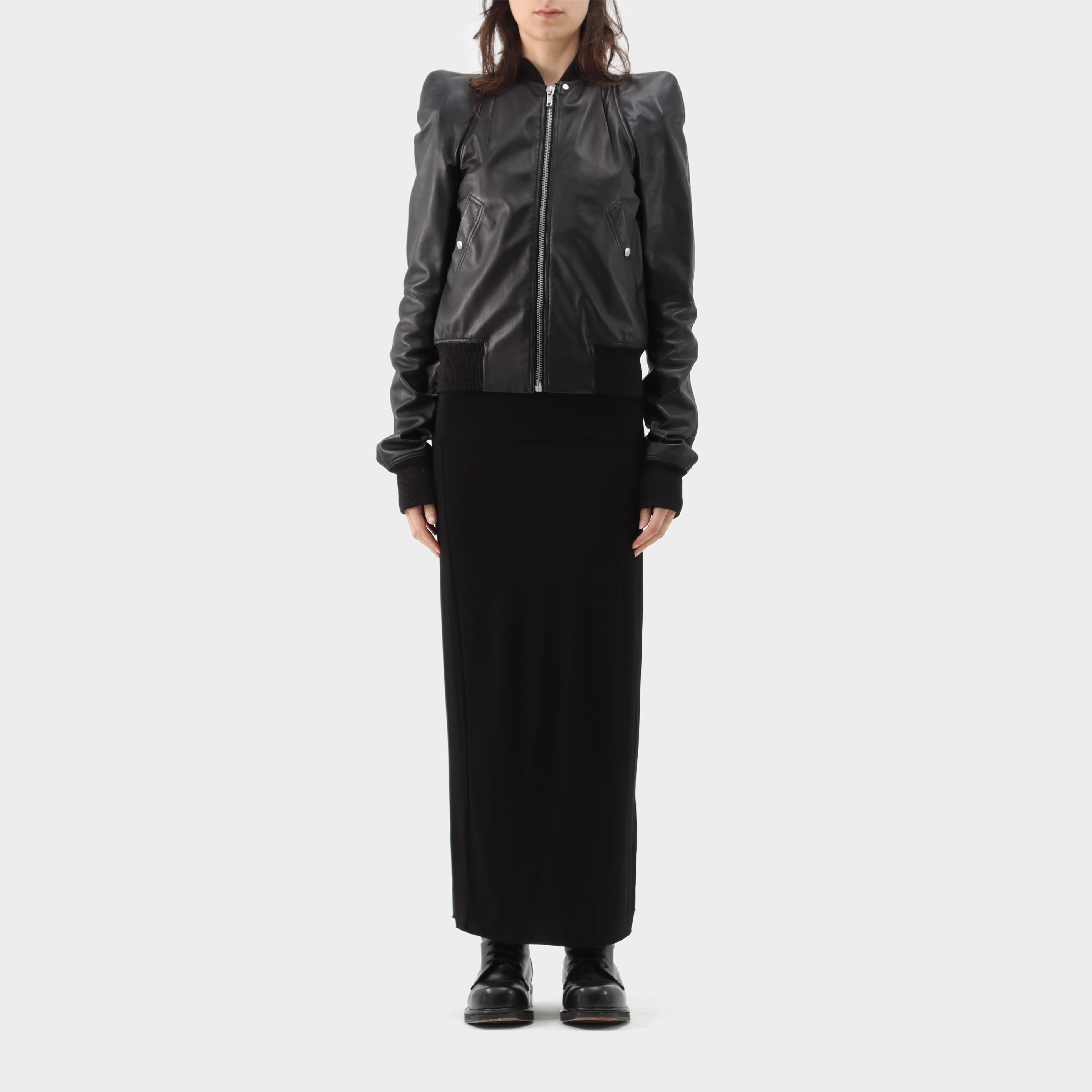 Rick Owens Leather Shoulder Padded Jacket – Shop Bruce